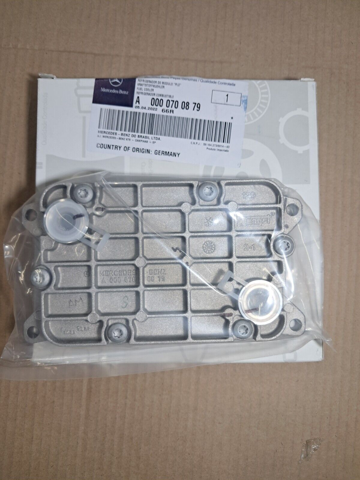 ECM Engine Control Module Cooler, genuine Mercedes-benz A0000700879 ...